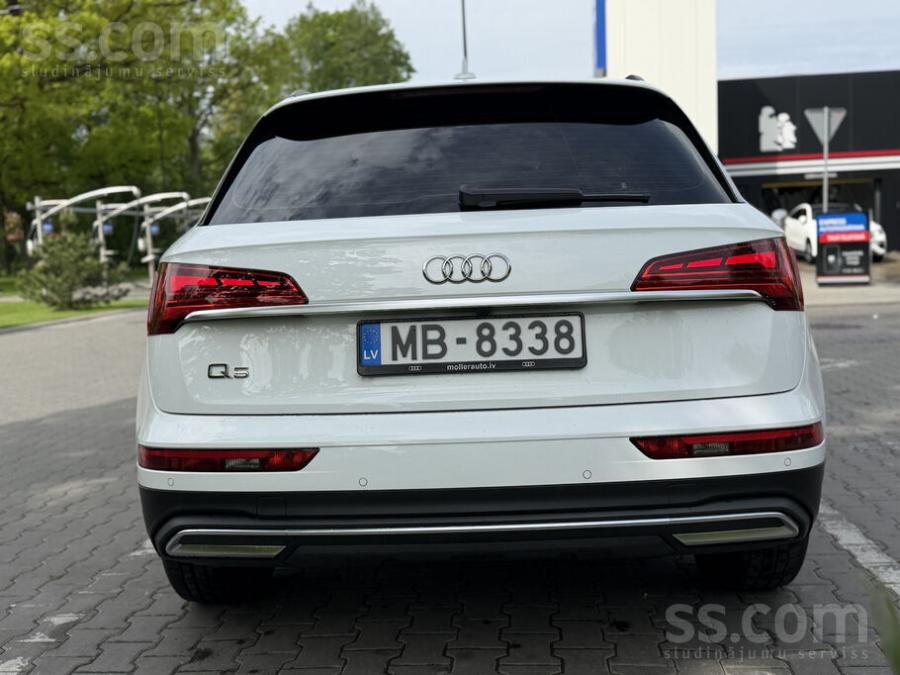 White Audi Q5 2024 in Riga, with an engine capacity of 2.00 L and mileage of 23 thousand km for 34900 €, photo 10 on AUTOMOTO.COM.LV