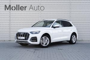 White Audi Q5 2024 in Marupe, with an engine capacity of 2.00 L and mileage of 53 thousand km for 31900 €, photo 1 on AUTOMOTO.COM.LV