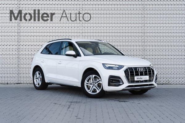 White Audi Q5 2024 in Marupe, with an engine capacity of 2.00 L and mileage of 53 thousand km for 31900 €, photo 3 on AUTOMOTO.COM.LV