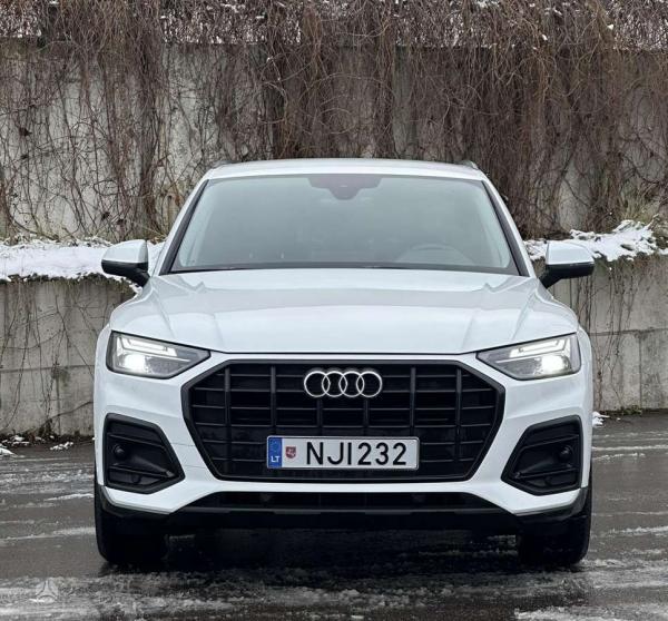 White Audi Q5 2025 in Vilnius, with an engine capacity of 1.97 L and mileage of 12 thousand km for 38900 €, photo 2 on AUTOMOTO.COM.LV