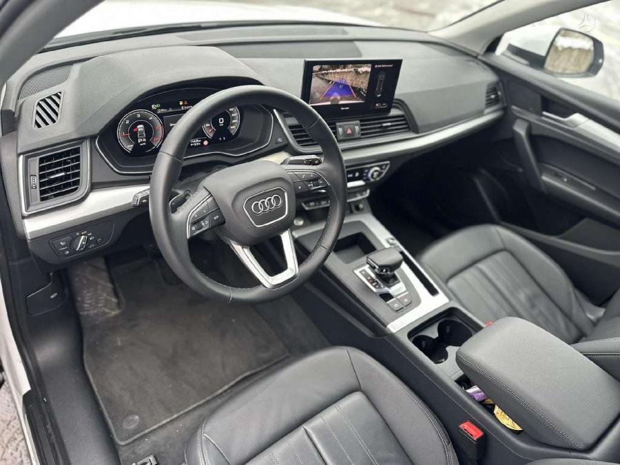 White Audi Q5 2025 in Vilnius, with an engine capacity of 1.97 L and mileage of 12 thousand km for 38900 €, photo 11 on AUTOMOTO.COM.LV