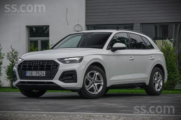 White Audi Q5 2025 in Riga, with an engine capacity of 2.00 L and mileage of 29 thousand km for 35990 €, photo 1 on AUTOMOTO.COM.LV
