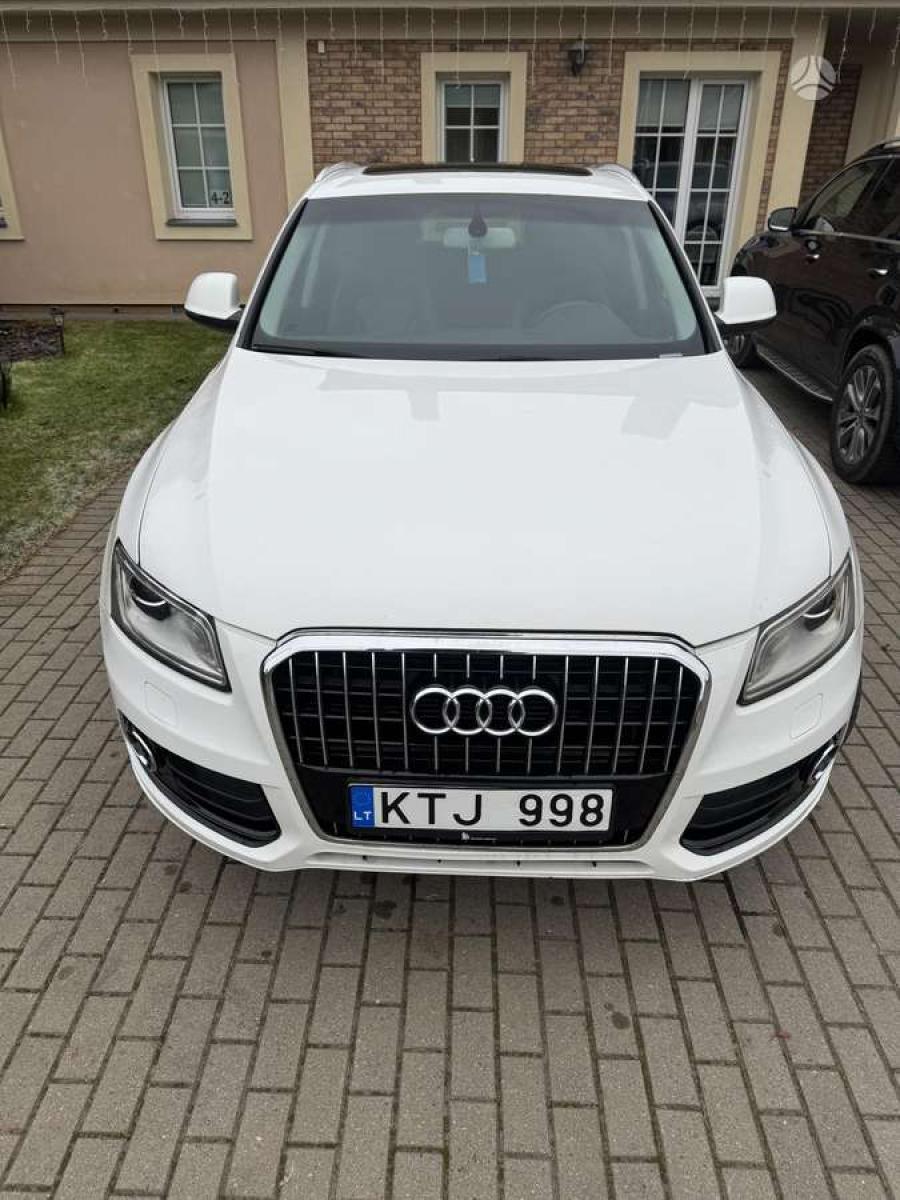 White Audi Q5 2013 in Vilnius, with an engine capacity of 1.98 L and mileage of 208 thousand km for 6950 €, photo 1 on AUTOMOTO.COM.LV