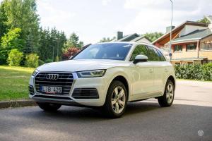 White Audi Q5 2018 in Vilnius, with an engine capacity of 1.98 L and mileage of 129 thousand km for 20000 €, photo  on AUTOMOTO.COM.LV