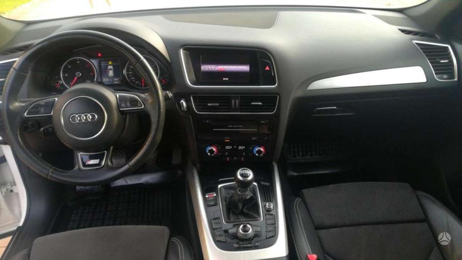White Audi Q5 2013 in Kaunas, with an engine capacity of 2.00 L and mileage of 215 thousand km for 11000 €, photo 17 on AUTOMOTO.COM.LV