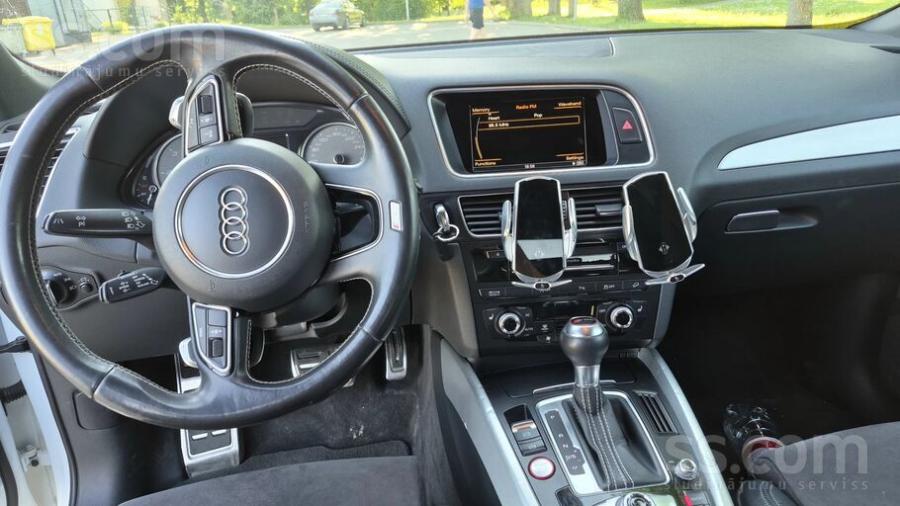 White Audi Q5 2014 in Jelgava, with an engine capacity of 3.00 L and mileage of 290 thousand km for 13500 €, photo 6 on AUTOMOTO.COM.LV