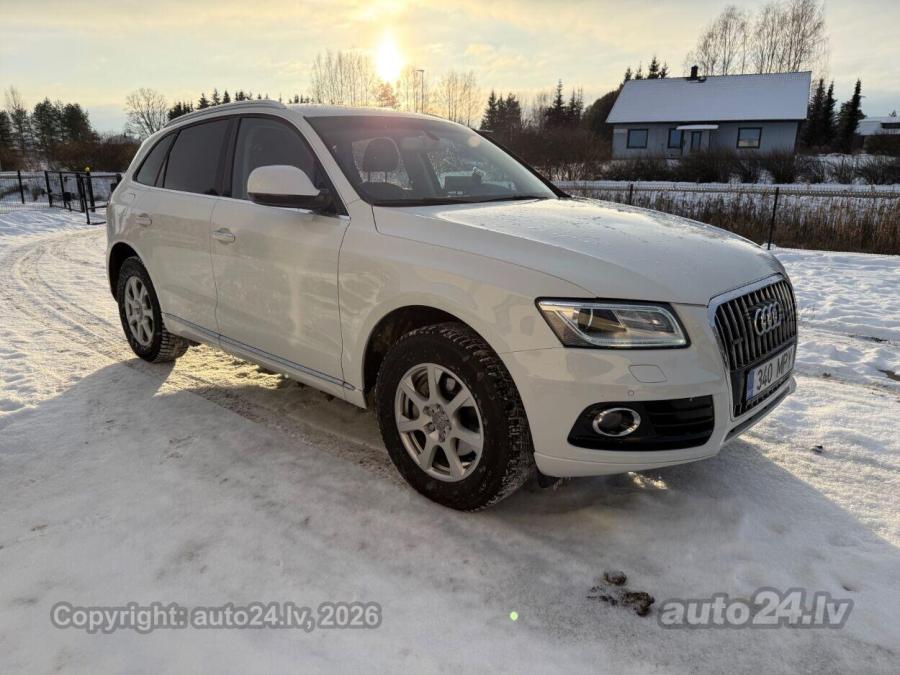 White Audi Q5 2016 in Tartu, with an engine capacity of 2.00 L and mileage of 153 thousand km for 15900 €, photo 1 on AUTOMOTO.COM.LV
