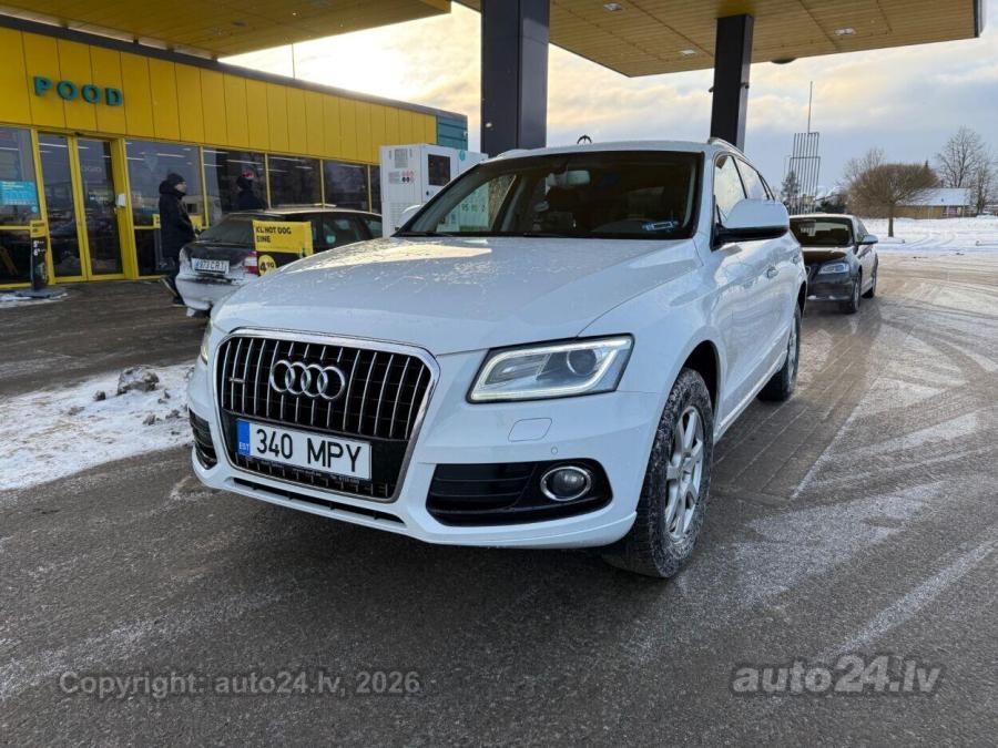 White Audi Q5 2016 in Tartu, with an engine capacity of 2.00 L and mileage of 153 thousand km for 15900 €, photo 2 on AUTOMOTO.COM.LV