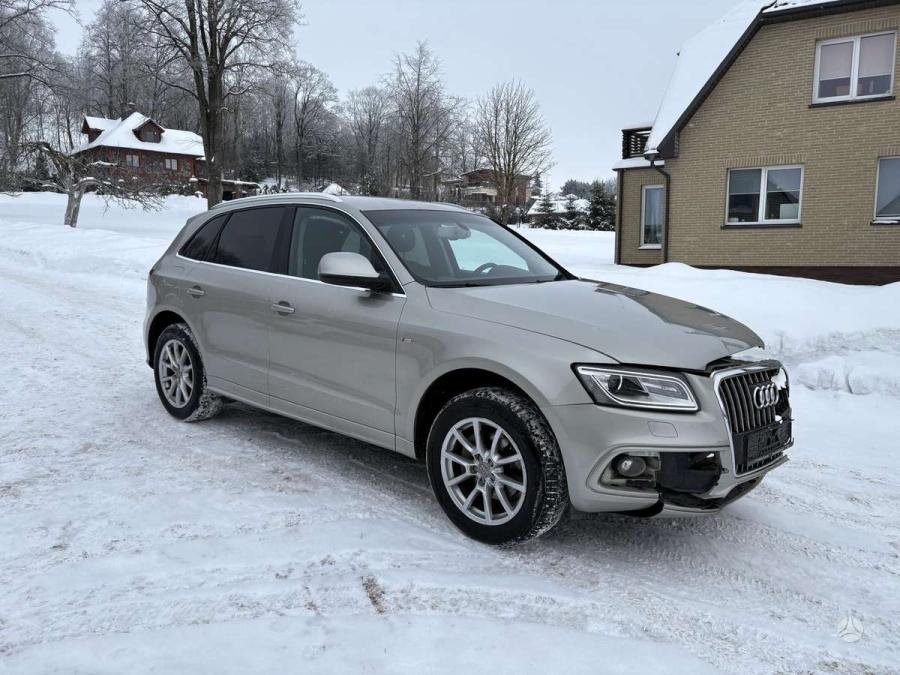 Yellow Audi Q5 2014 in Raseiniai, with an engine capacity of 1.98 L and mileage of 261 thousand km for 4000 €, photo 1 on AUTOMOTO.COM.LV