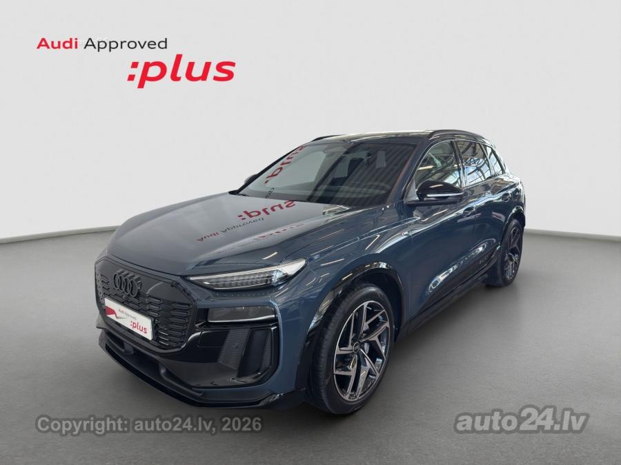 Zils Audi Q6 e-tron 2026 Tallina, ar dzinēja tilpumu 0.00 L un nobraukumu 5 tūkst. km par 89900 €, foto 1 vietnē AUTOMOTO.COM.LV