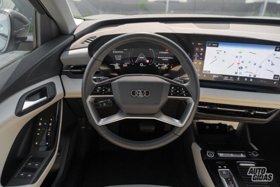 Grey Audi Q6 e-tron 2024 in Vilnius, with an engine capacity of 0.10 L and mileage of 20 thousand km for 54600 €, photo 15 on AUTOMOTO.COM.LV