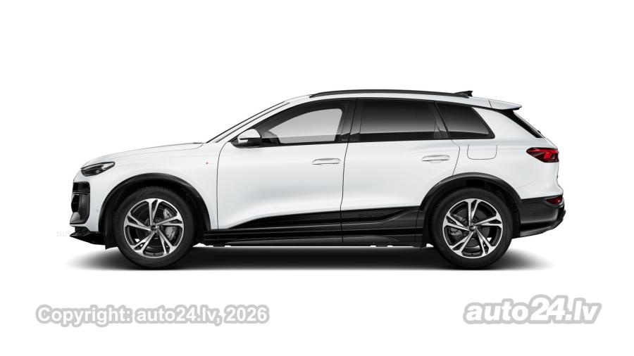 White Audi Q6 e-tron 2025 in Tallinn, with an engine capacity of 0.00 L and mileage of 11 thousand km for 65900 €, photo 4 on AUTOMOTO.COM.LV