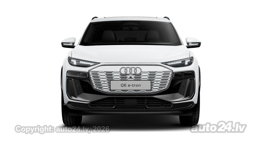 White Audi Q6 e-tron 2025 in Tallinn, with an engine capacity of 0.00 L and mileage of 11 thousand km for 65900 €, photo 5 on AUTOMOTO.COM.LV