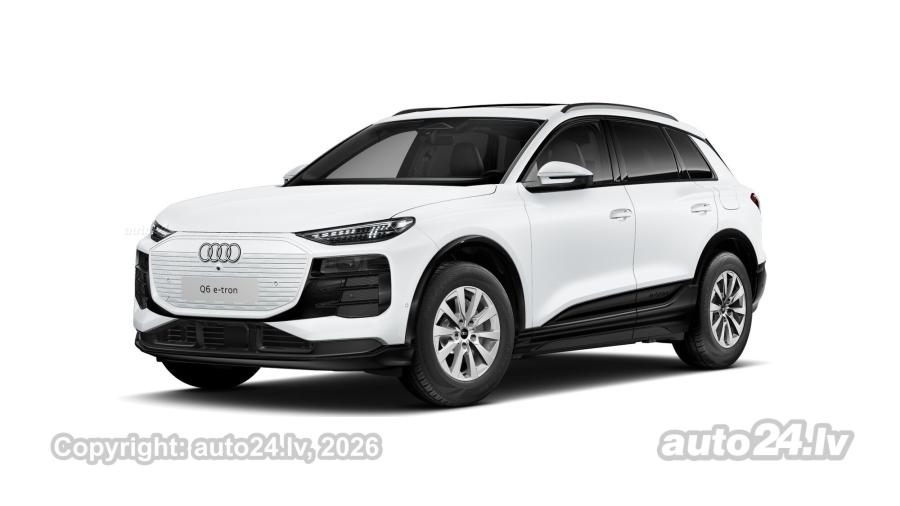 Balts Audi Q6 e-tron 2025 Tallina, ar dzinēja tilpumu 0.00 L un nobraukumu 25 tūkst. km par 63900 €, foto 1 vietnē AUTOMOTO.COM.LV