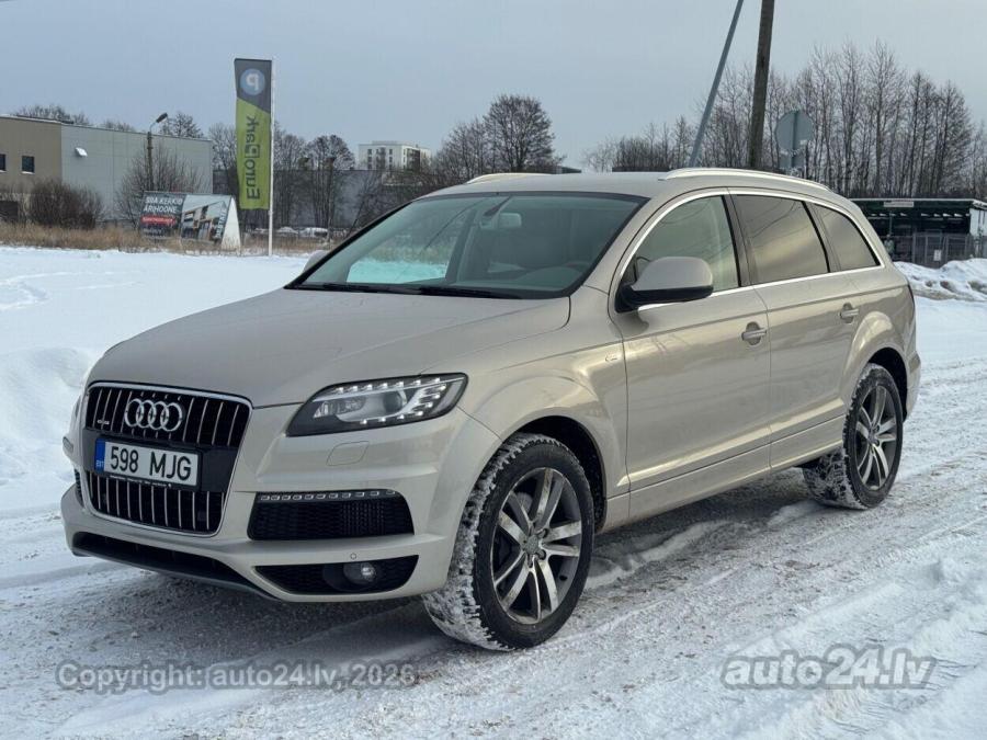 Beige Audi Q7 2013 in Tallinn, with an engine capacity of 3.00 L and mileage of 139 thousand km for 14990 €, photo 5 on AUTOMOTO.COM.LV