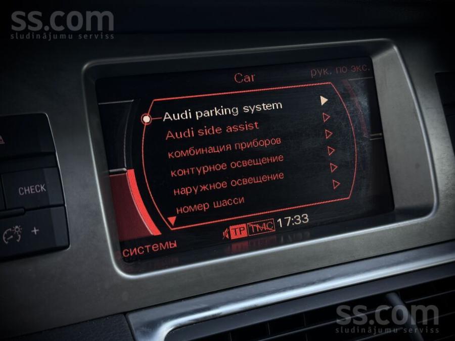 Black Audi Q7 2006 in Jelgava, with an engine capacity of 3.00 L and mileage of 332 thousand km for 5190 €, photo 18 on AUTOMOTO.COM.LV