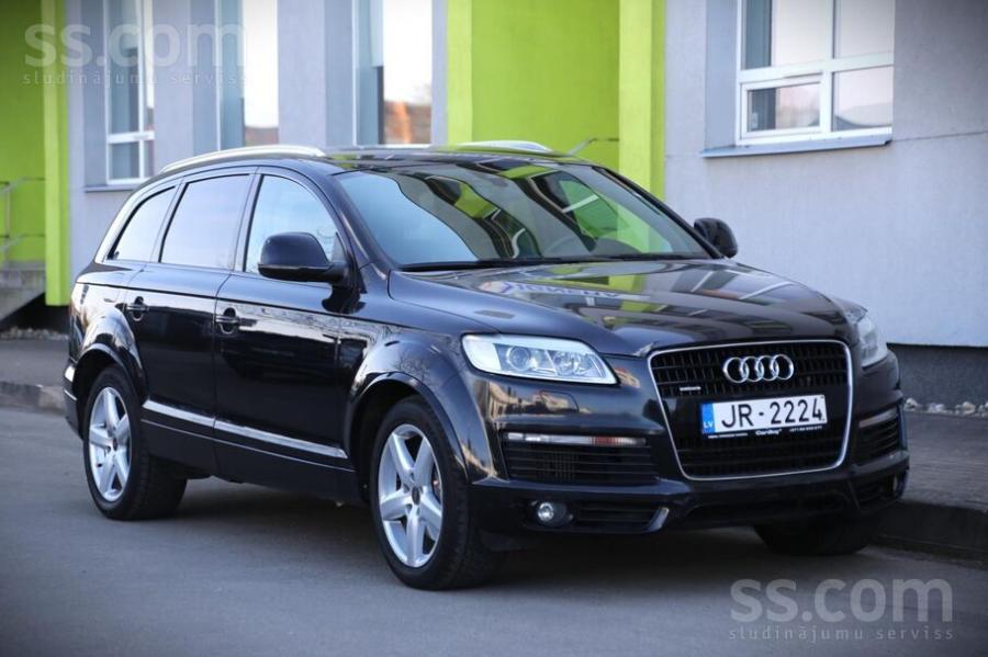 Черный Ауди Ку 7 2006 в Рига, объемом двигателя 3.00 л и пробегом 335 тыс. км за 4995 €, фото 5 на AUTOMOTO.COM.LV