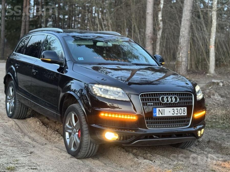 Black Audi Q7 2007 in Kuldiga, with an engine capacity of 3.00 L and mileage of 380 thousand km for 7500 €, photo 18 on AUTOMOTO.COM.LV