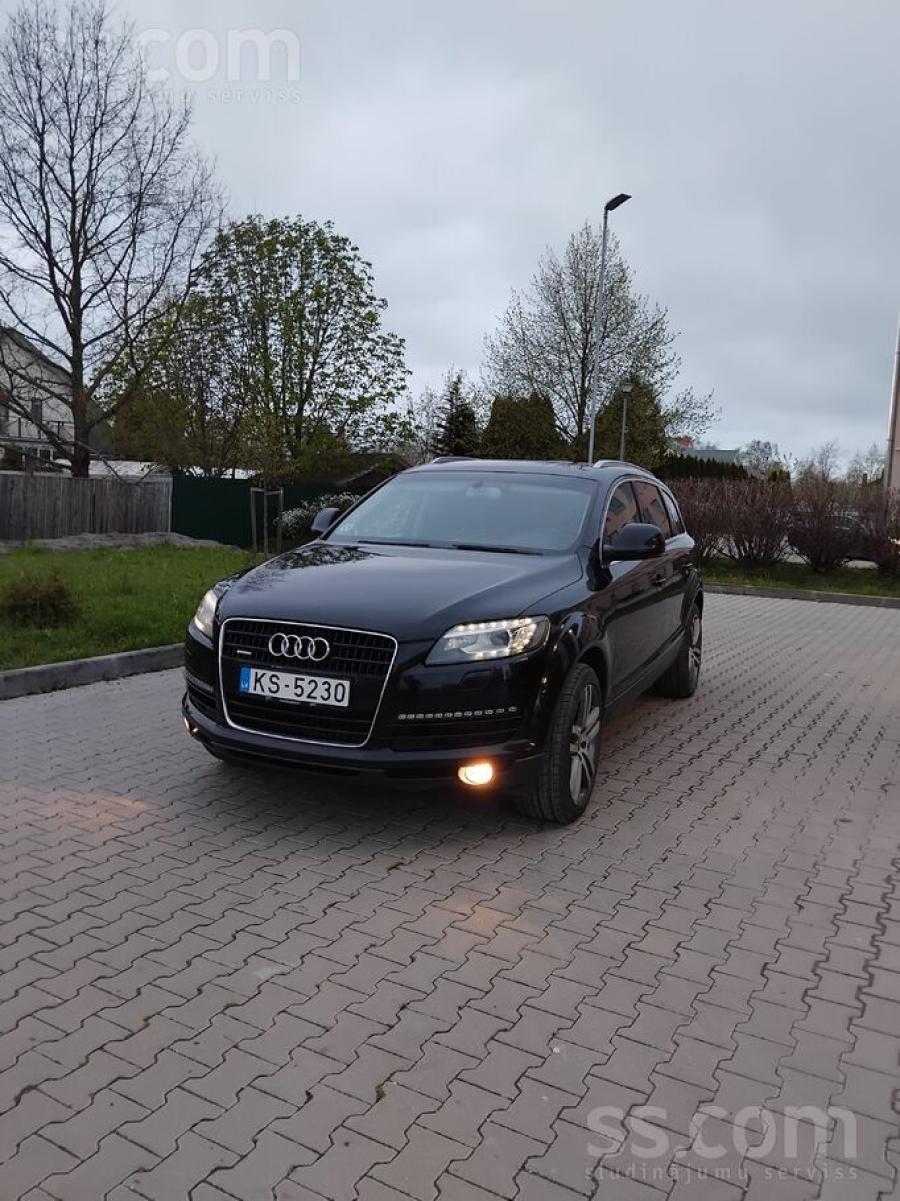 Melns Audi Q7 2007 Jelgava, ar dzinēja tilpumu 3.00 L un nobraukumu 309 tūkst. km par 8100 €, foto 1 vietnē AUTOMOTO.COM.LV