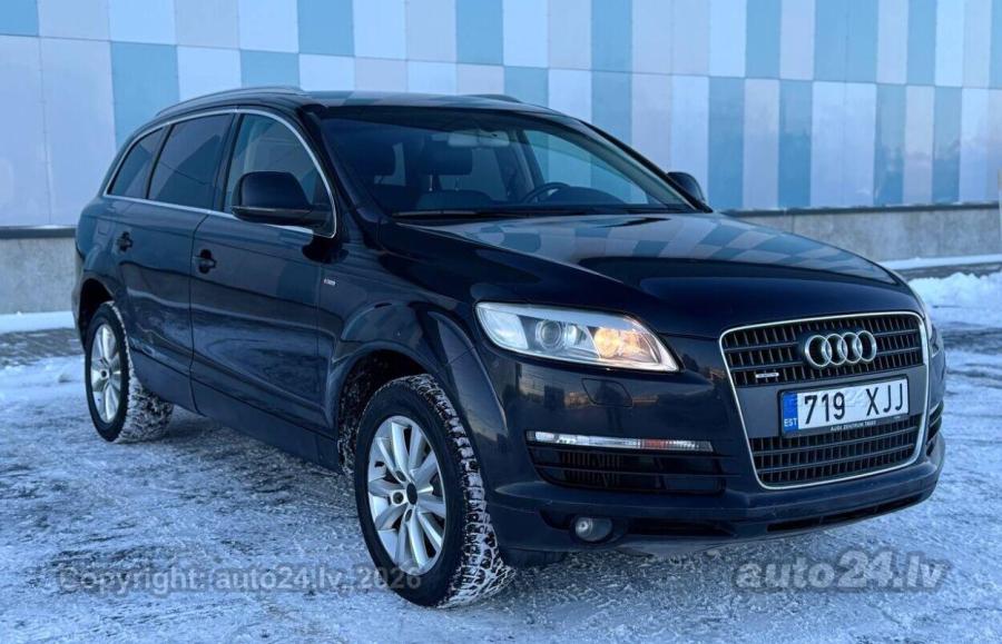 Melns Audi Q7 2007 Tallina, ar dzinēja tilpumu 4.10 L un nobraukumu 345 tūkst. km par 4499 €, foto 1 vietnē AUTOMOTO.COM.LV