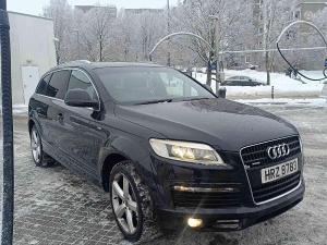 Black Audi Q7 2007 in Vilnius, with an engine capacity of 2.97 L and mileage of 191 thousand km for 2900 €, photo  on AUTOMOTO.COM.LV