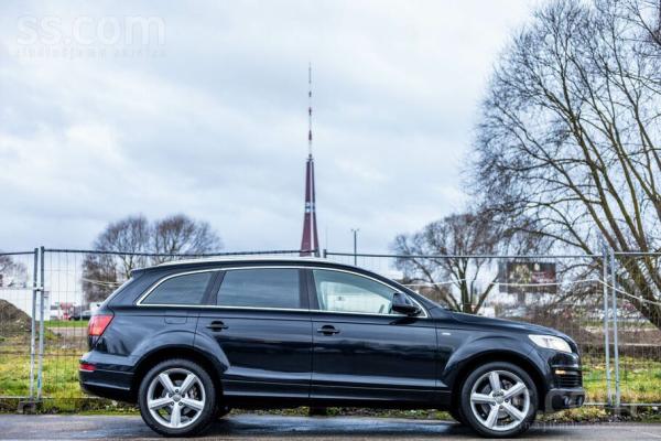 Black Audi Q7 2007 in Riga, with an engine capacity of 3.00 L and mileage of 384 thousand km for 5890 €, photo 5 on AUTOMOTO.COM.LV