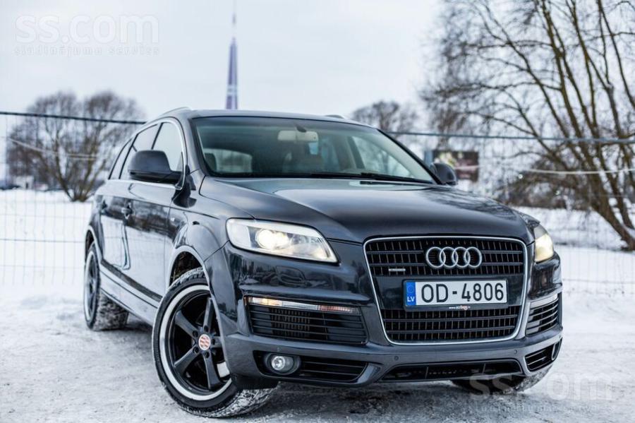 Melns Audi Q7 2007 Rīga, ar dzinēja tilpumu 3.00 L un nobraukumu 339 tūkst. km par 6990 €, foto 2 vietnē AUTOMOTO.COM.LV