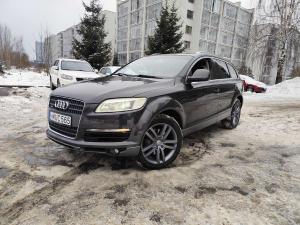 Melns Audi Q7 2007 Viļņa, ar dzinēja tilpumu 2.97 L un nobraukumu 256 tūkst. km par 5300 €, foto  vietnē AUTOMOTO.COM.LV