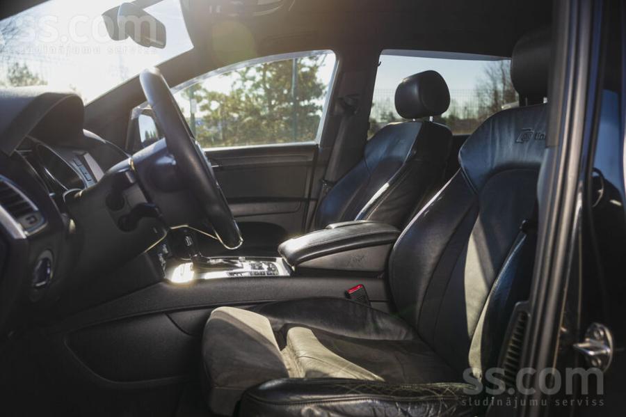 Black Audi Q7 2007 in Riga, with an engine capacity of 3.00 L and mileage of 0 thousand km for 8790 €, photo 9 on AUTOMOTO.COM.LV