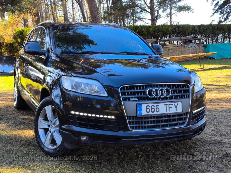 Black Audi Q7 2007 in Tallinn, with an engine capacity of 3.00 L and mileage of 412 thousand km for 4998 €, photo 1 on AUTOMOTO.COM.LV