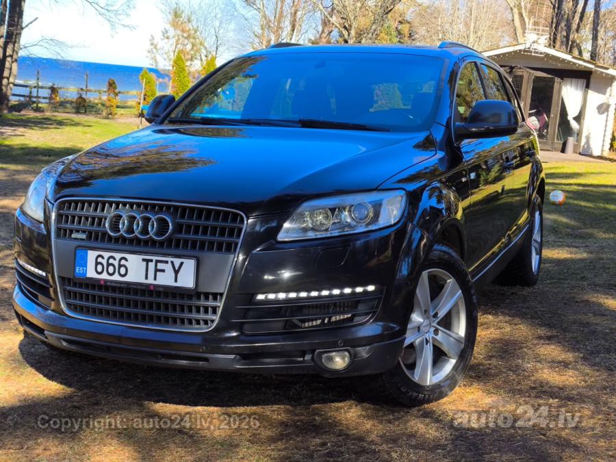 Black Audi Q7 2007 in Tallinn, with an engine capacity of 3.00 L and mileage of 412 thousand km for 4998 €, photo 3 on AUTOMOTO.COM.LV