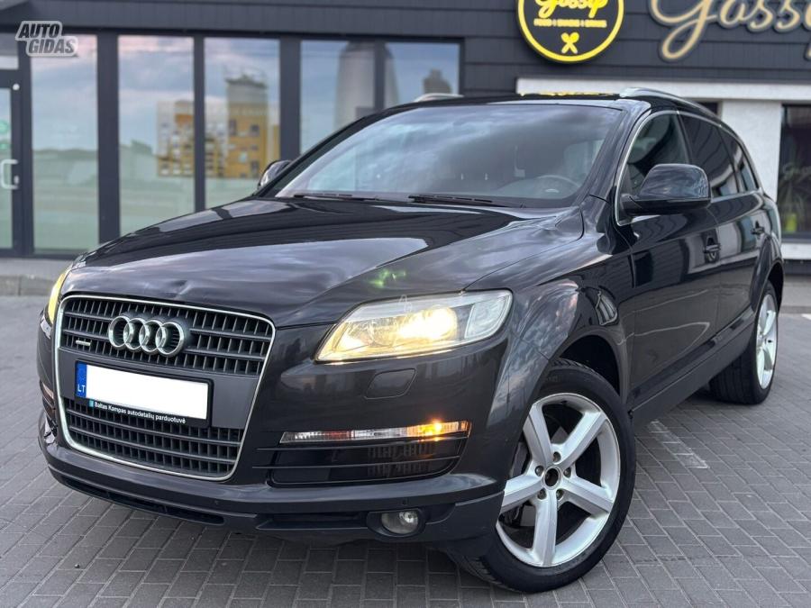 Melns Audi Q7 2007 Kauņa, ar dzinēja tilpumu 3.00 L un nobraukumu 280 tūkst. km par 4750 €, foto 1 vietnē AUTOMOTO.COM.LV