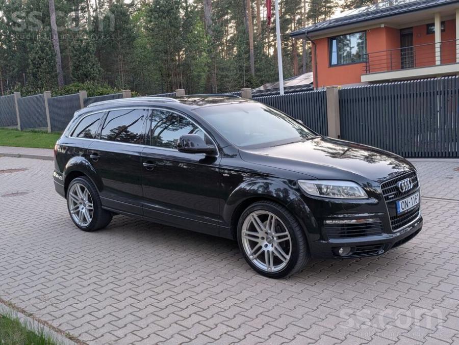 Melns Audi Q7 2007 Rīga, ar dzinēja tilpumu 3.00 L un nobraukumu 323 tūkst. km par 7500 €, foto 5 vietnē AUTOMOTO.COM.LV