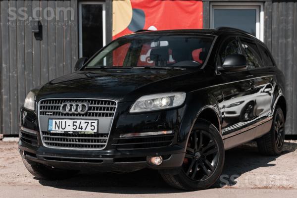 Melns Audi Q7 2007 Rīga, ar dzinēja tilpumu 3.00 L un nobraukumu 280 tūkst. km par 5500 €, foto 1 vietnē AUTOMOTO.COM.LV