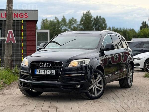 Melns Audi Q7 2007 Rīga, ar dzinēja tilpumu 4.20 L un nobraukumu 0 tūkst. km par 7950 €, foto 1 vietnē AUTOMOTO.COM.LV