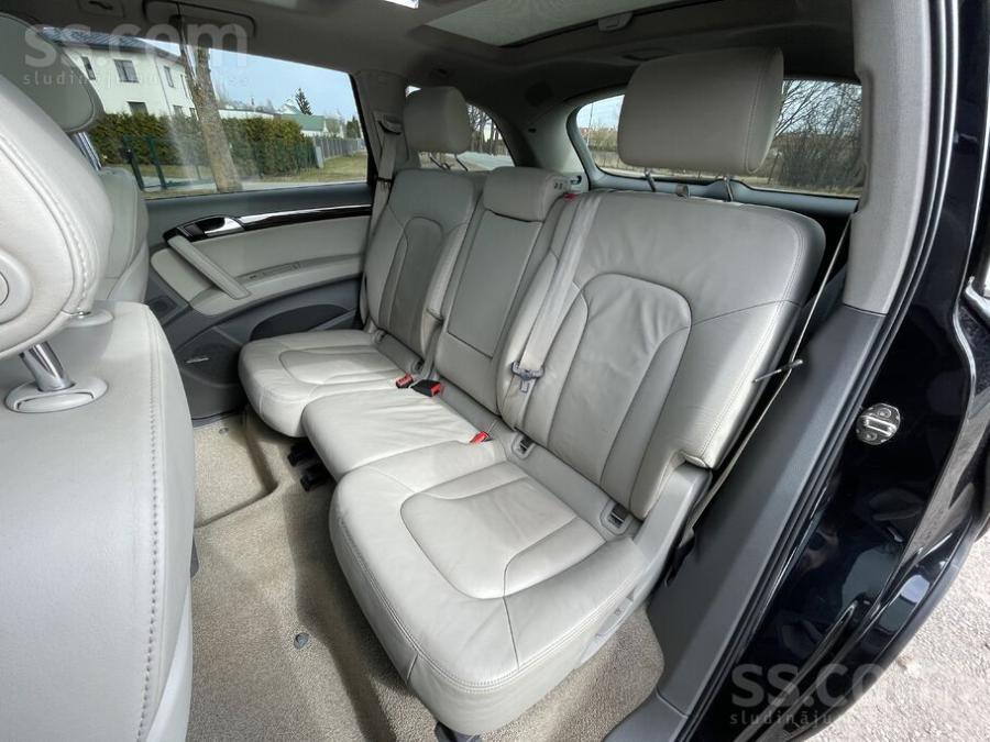 Black Audi Q7 2007 in Riga, with an engine capacity of 3.00 L and mileage of 245 thousand km for 7490 €, photo 14 on AUTOMOTO.COM.LV