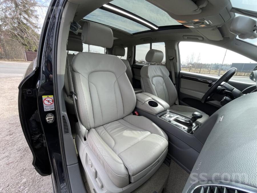 Black Audi Q7 2007 in Riga, with an engine capacity of 3.00 L and mileage of 245 thousand km for 7490 €, photo 19 on AUTOMOTO.COM.LV