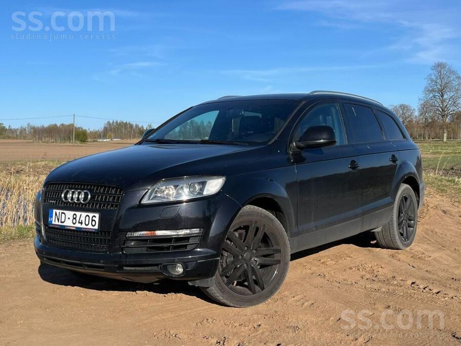Black Audi Q7 2007 in Daugavpils, with an engine capacity of 3.00 L and mileage of 309 thousand km for 6850 €, photo 1 on AUTOMOTO.COM.LV