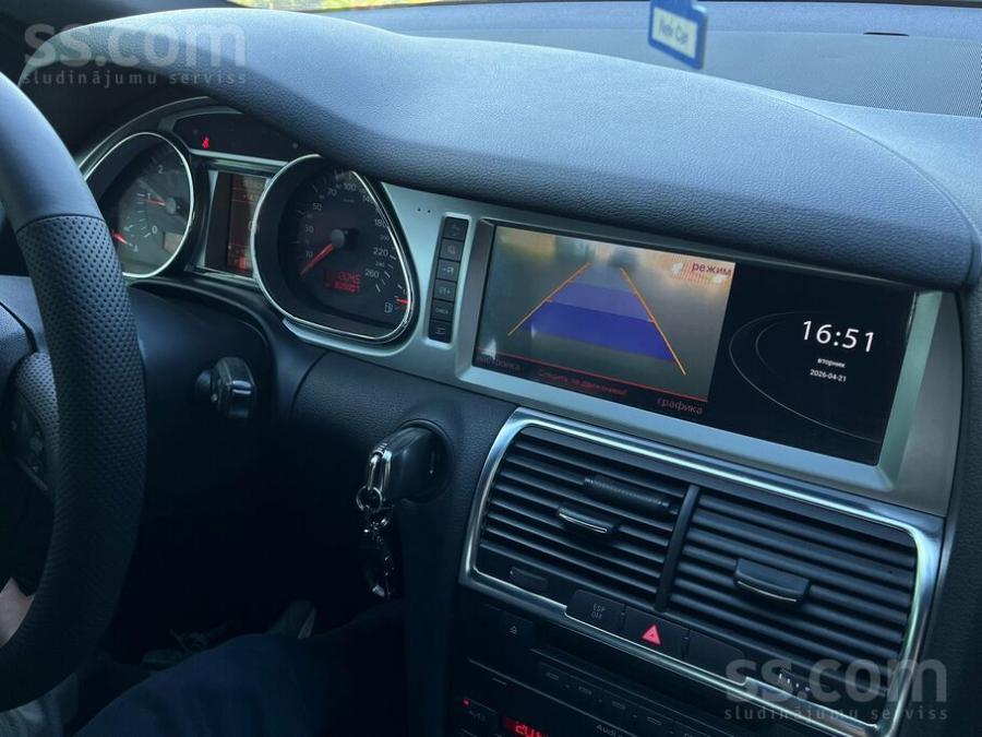 Black Audi Q7 2007 in Daugavpils, with an engine capacity of 3.00 L and mileage of 309 thousand km for 6850 €, photo 13 on AUTOMOTO.COM.LV