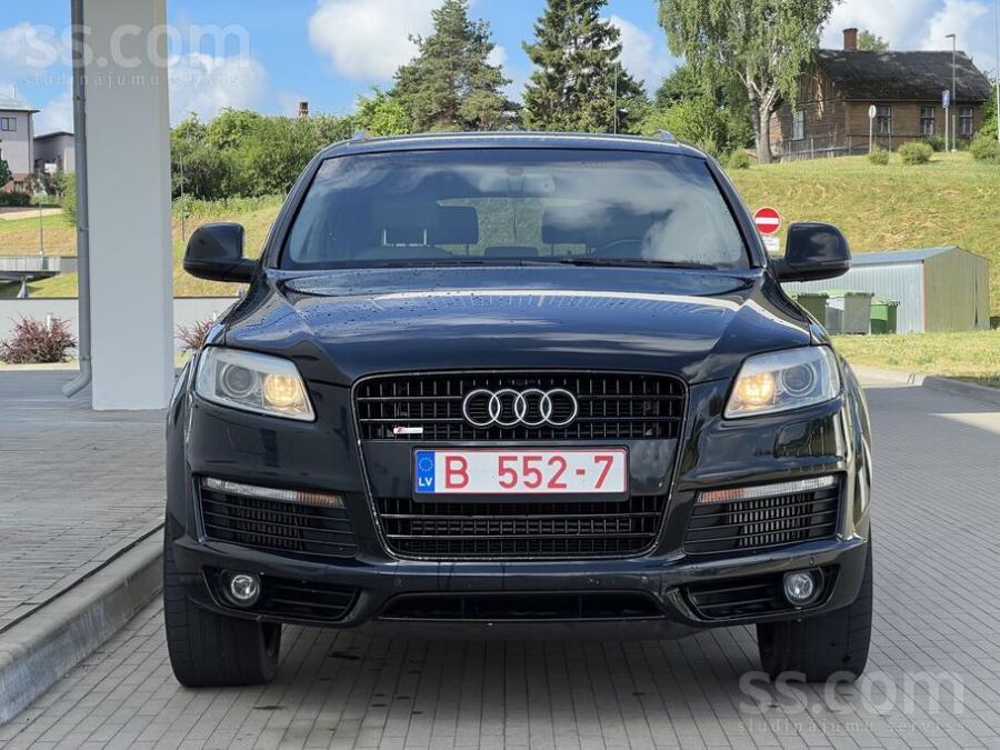 Black Audi Q7 2007 in Rezekne, with an engine capacity of 3.00 L and mileage of 476 thousand km for 4950 €, photo 1 on AUTOMOTO.COM.LV