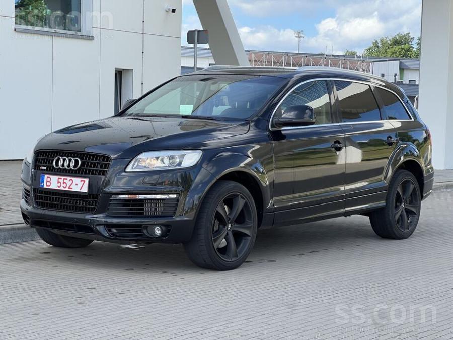Black Audi Q7 2007 in Rezekne, with an engine capacity of 3.00 L and mileage of 476 thousand km for 4950 €, photo 3 on AUTOMOTO.COM.LV