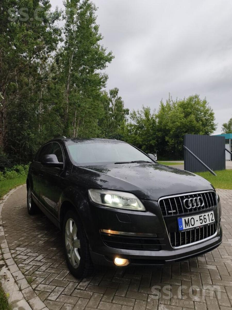 Black Audi Q7 2007 in Riga, with an engine capacity of 3.00 L and mileage of 349 thousand km for 5899 €, photo 6 on AUTOMOTO.COM.LV