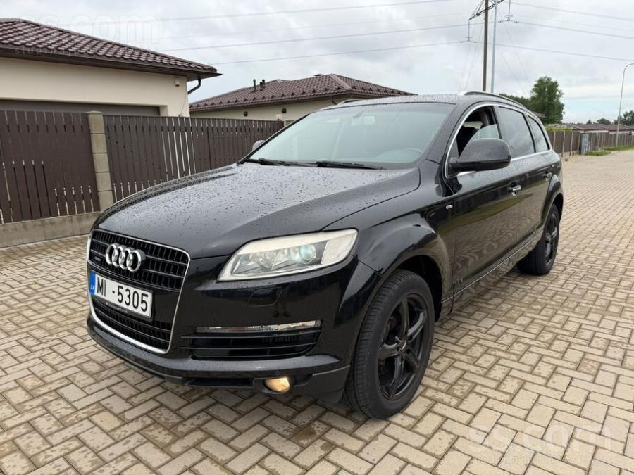 Black Audi Q7 2007 in Riga, with an engine capacity of 3.00 L and mileage of 0 thousand km for 2790 €, photo 1 on AUTOMOTO.COM.LV