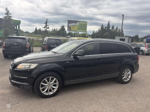 Black Audi Q7 2007 in Utena, with an engine capacity of 2.97 L and mileage of 290 thousand km for 5650 €, photo  on AUTOMOTO.COM.LV