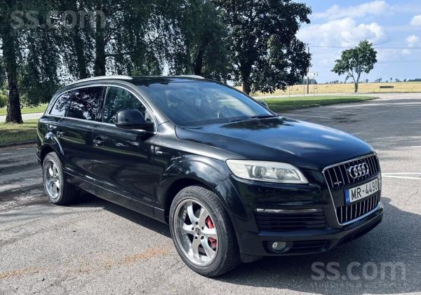 Black Audi Q7 2007 in Tukums, with an engine capacity of 3.00 L and mileage of 480 thousand km for 6100 €, photo 2 on AUTOMOTO.COM.LV