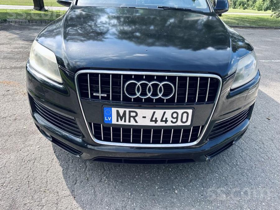 Black Audi Q7 2007 in Tukums, with an engine capacity of 3.00 L and mileage of 480 thousand km for 6100 €, photo 8 on AUTOMOTO.COM.LV