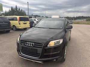 Black Audi Q7 2007 in Utena, with an engine capacity of 2.97 L and mileage of 290 thousand km for 5350 €, photo 6 on AUTOMOTO.COM.LV