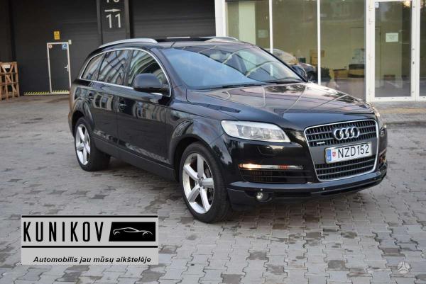 Melns Audi Q7 2007 Viļņa, ar dzinēja tilpumu 2.97 L un nobraukumu 273 tūkst. km par 6000 €, foto 1 vietnē AUTOMOTO.COM.LV