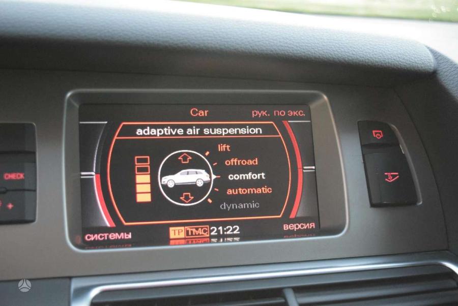 Black Audi Q7 2007 in Vilnius, with an engine capacity of 2.97 L and mileage of 273 thousand km for 6000 €, photo 21 on AUTOMOTO.COM.LV