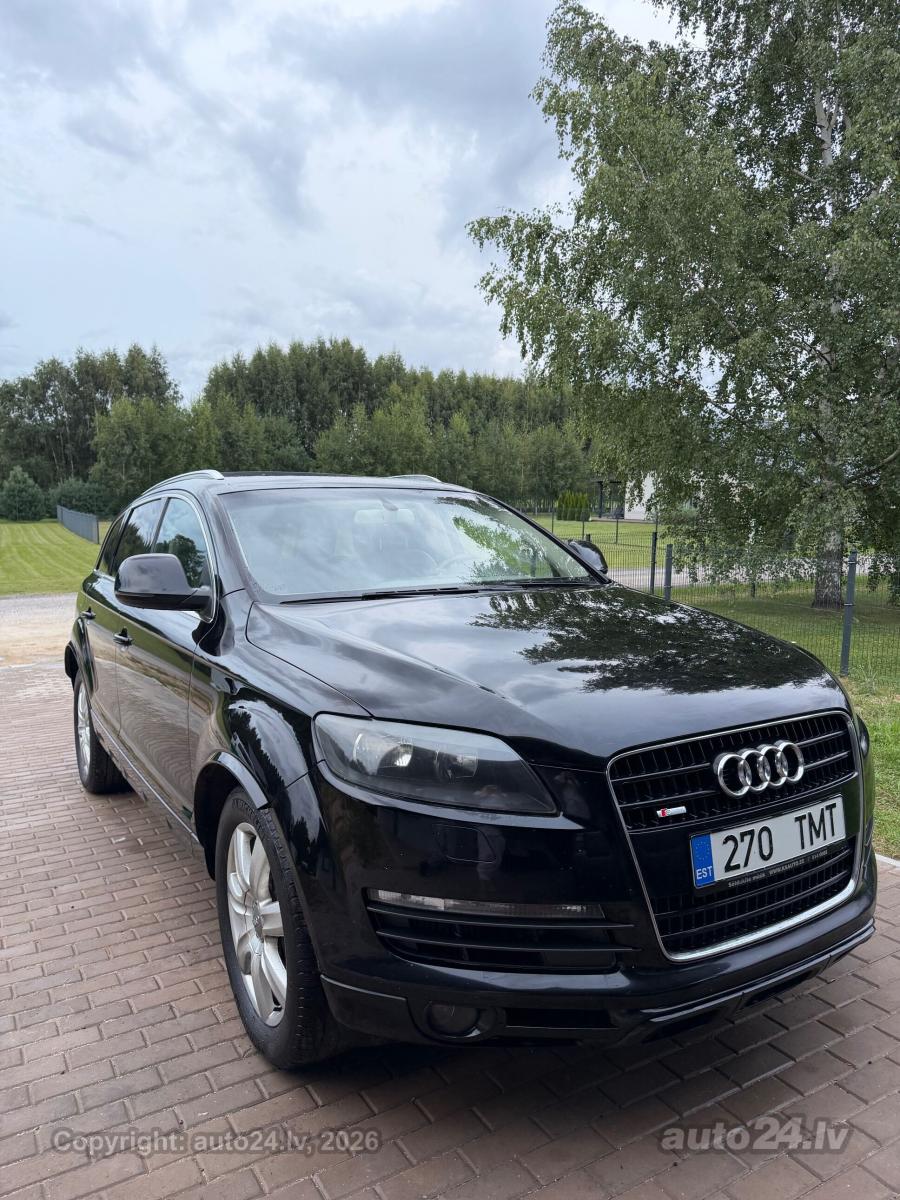 Melns Audi Q7 2007 Tallina, ar dzinēja tilpumu 3.00 L un nobraukumu 320 tūkst. km par 5999 €, foto 1 vietnē AUTOMOTO.COM.LV